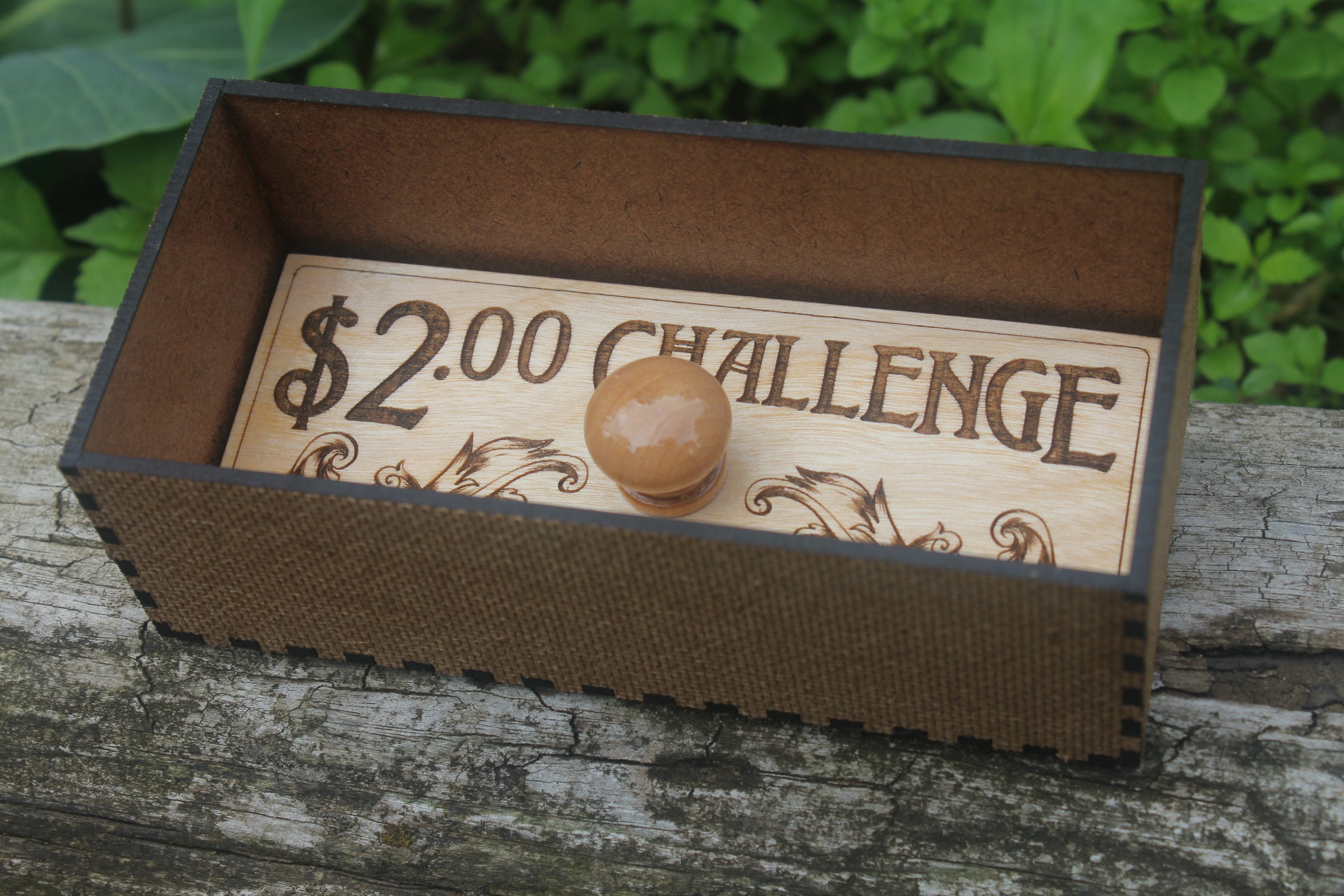 Two Dollar Challenge Savings Box - Etsy