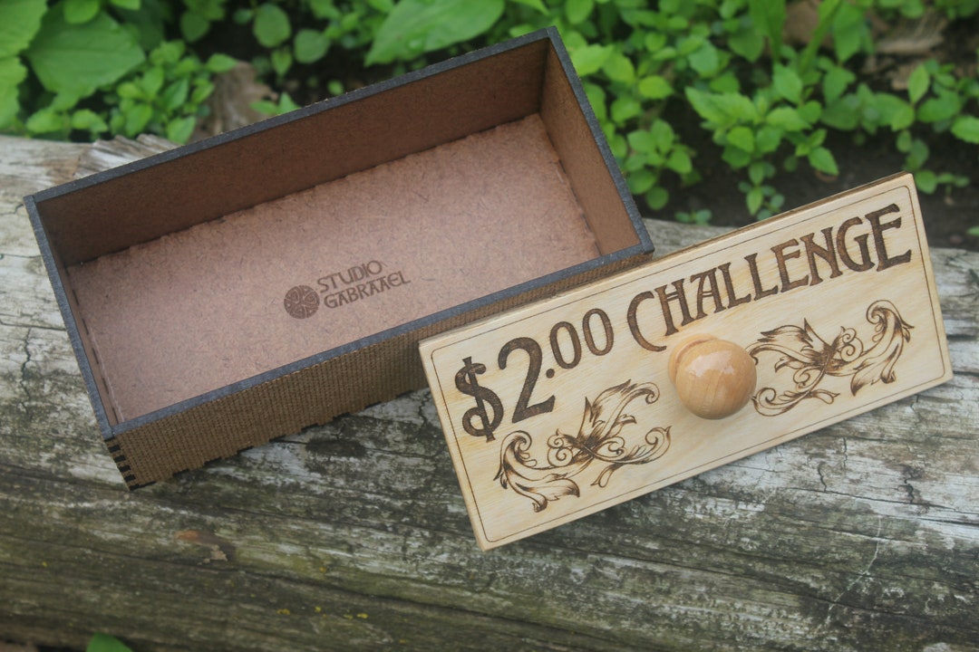 Two Dollar Challenge Savings Box - Etsy