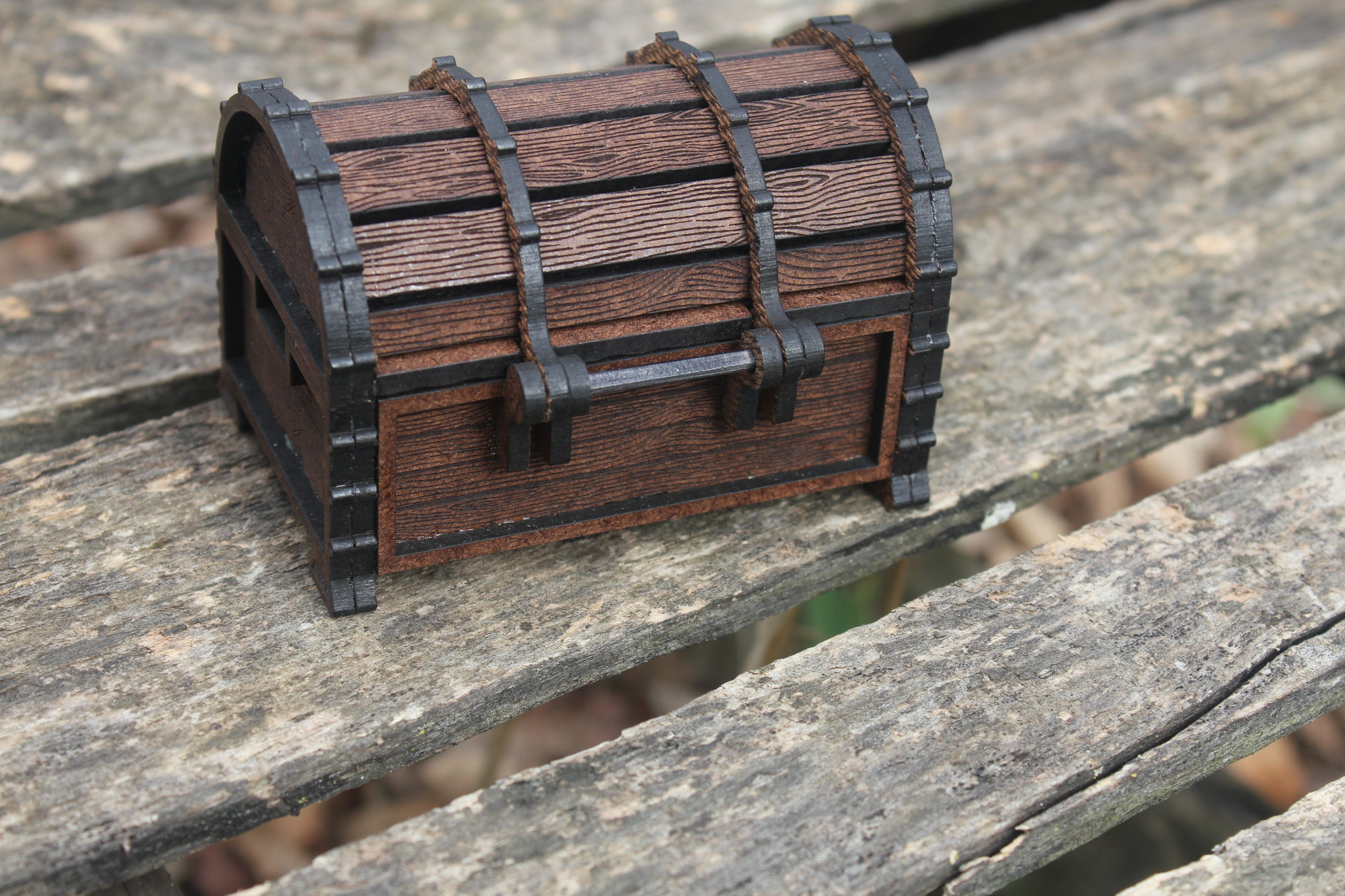 Wooden Laser Cut Treasure Chest Project - Etsy