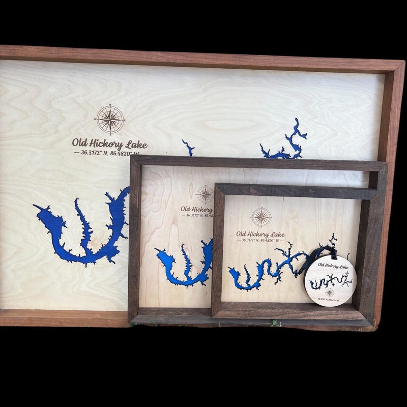 Framed Old Maps of Lakes - Etsy