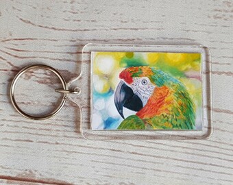 Parrot Key Ring - Etsy