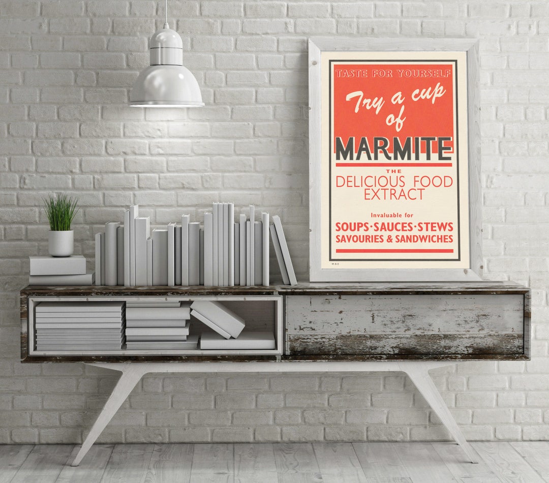 Retro MARMITE ADVERTISING POSTER, Digital Downloads, A4/A5 & Super ...