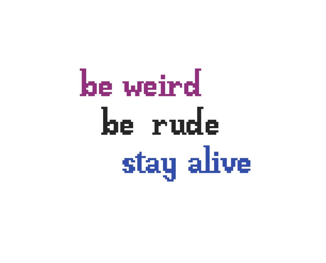 Crime Junkie Motto Cross Stitch Kit - Etsy