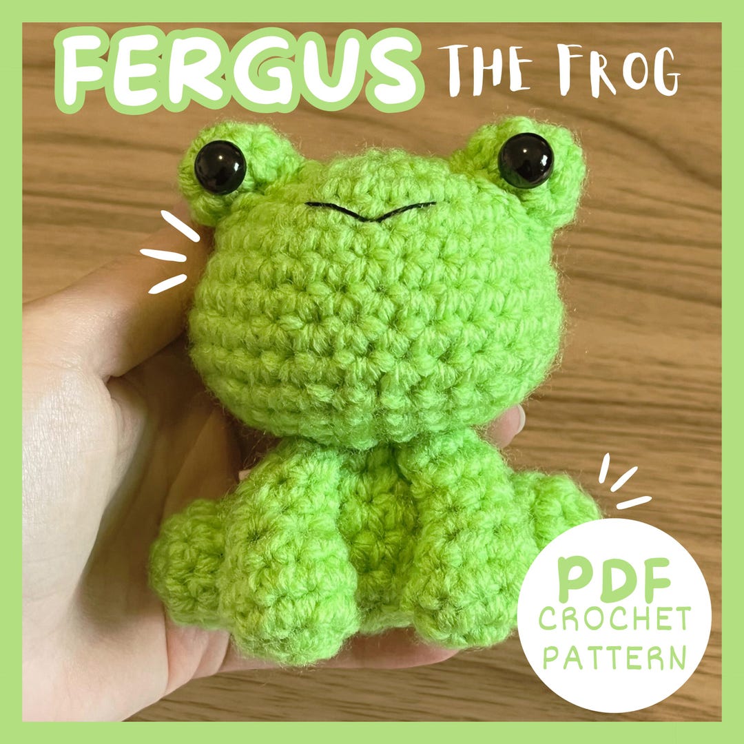 Fergus the Frog Crochet Pattern: Amigurumi Plush (PDF Pattern) - Etsy