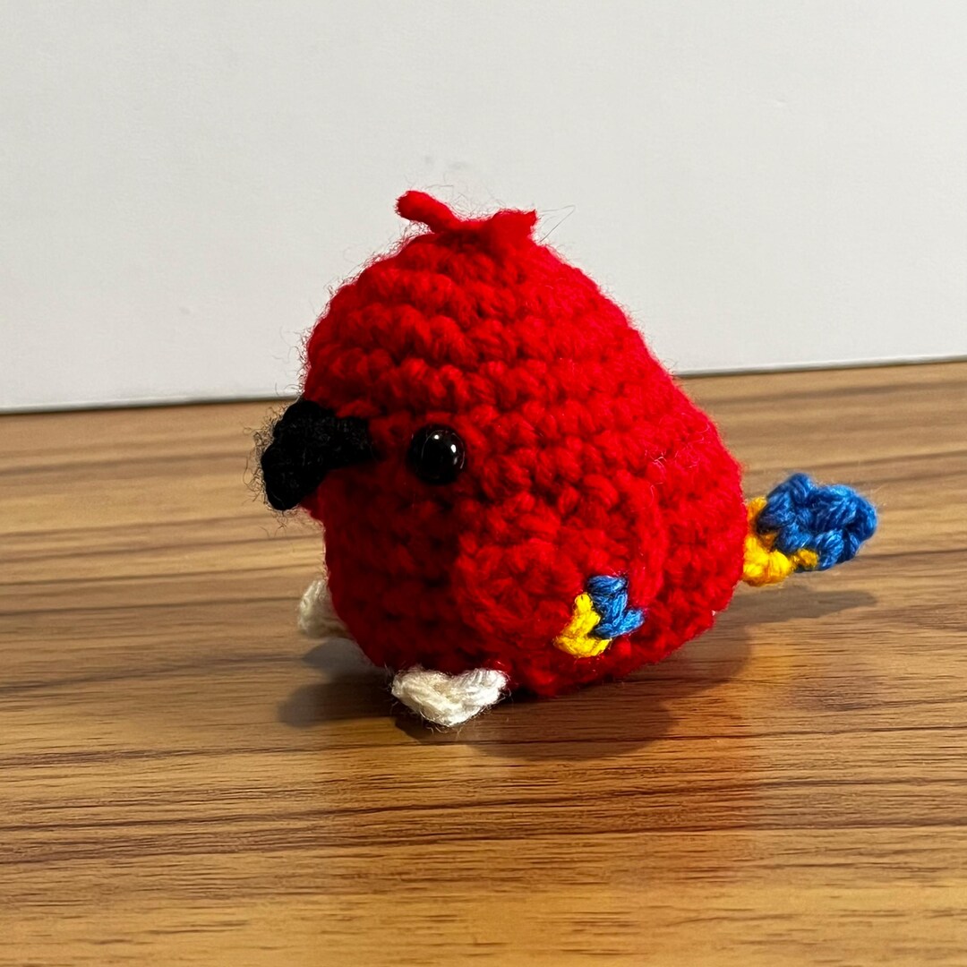 Minecraft Parrot Inspired Plush - Homemade Crochet Plushie MCYT Plush ...