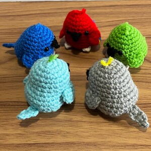 Minecraft Parrot Inspired Plush - Homemade Crochet Plushie MCYT Plush ...