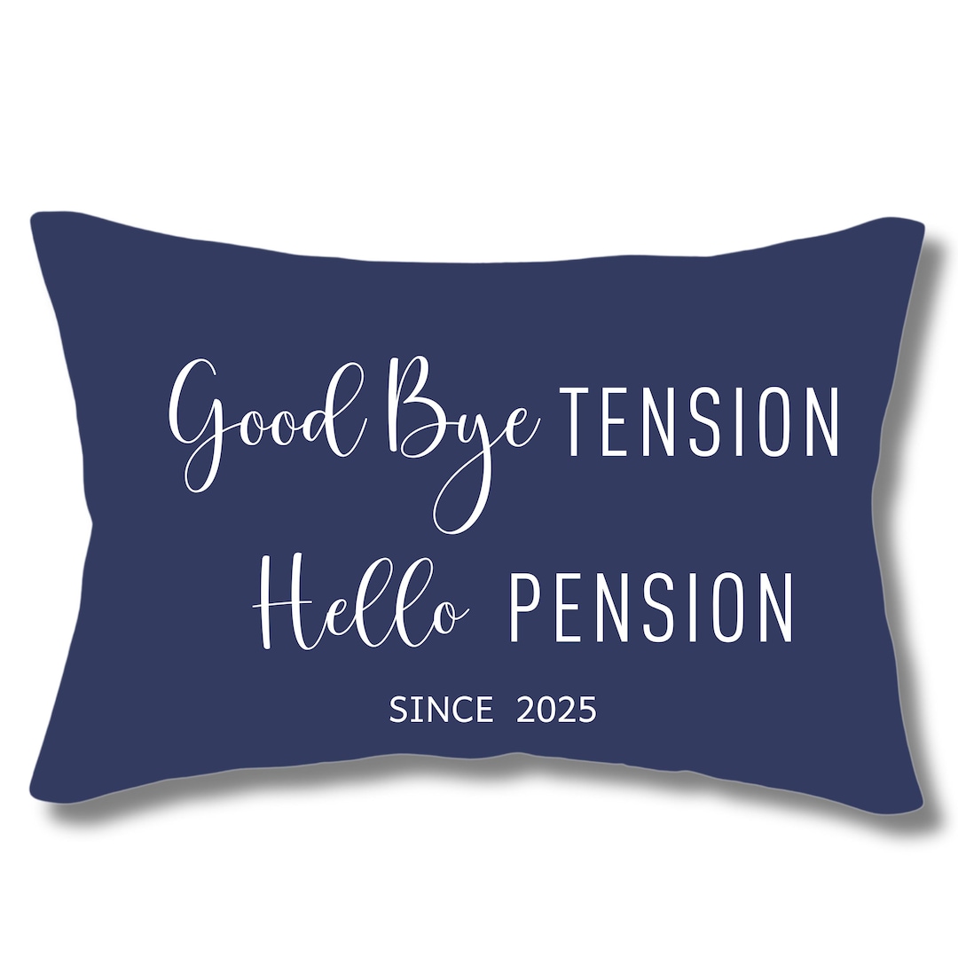 Personalized Retirement Gift Pillow Funny Retirement Present for ...