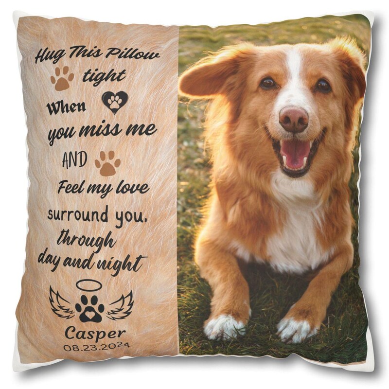 Pet Memorial Pillow - Etsy