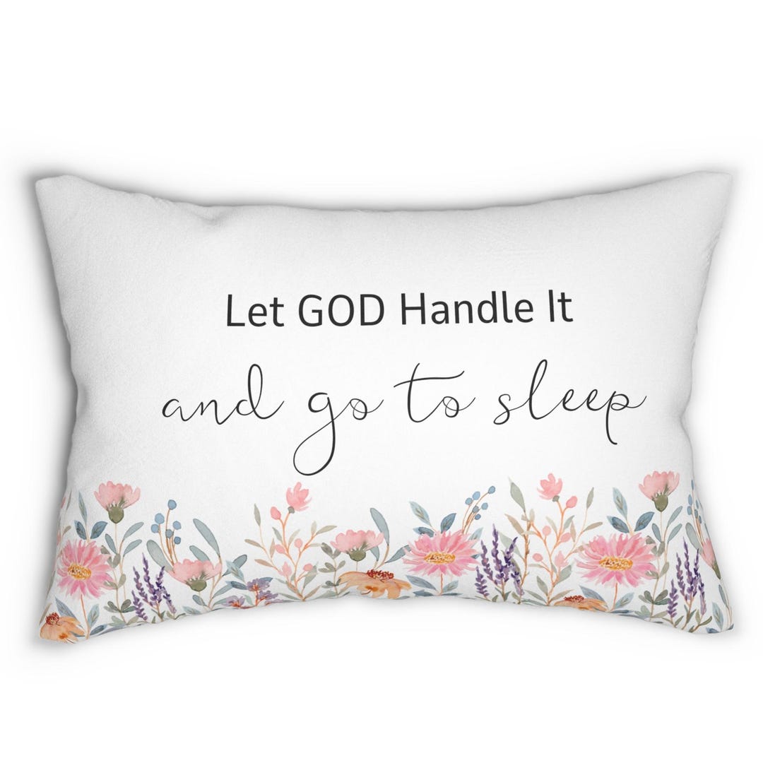 Pillow With Inspirational Quote Bedroom Decor Throw Pillow Religious ...
