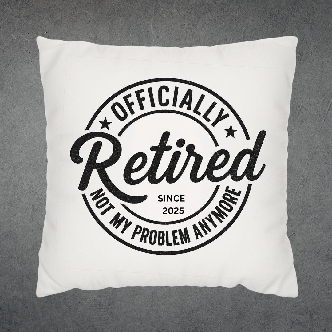 Personalized Retirement Gift Pillow Funny Retirement Present for ...