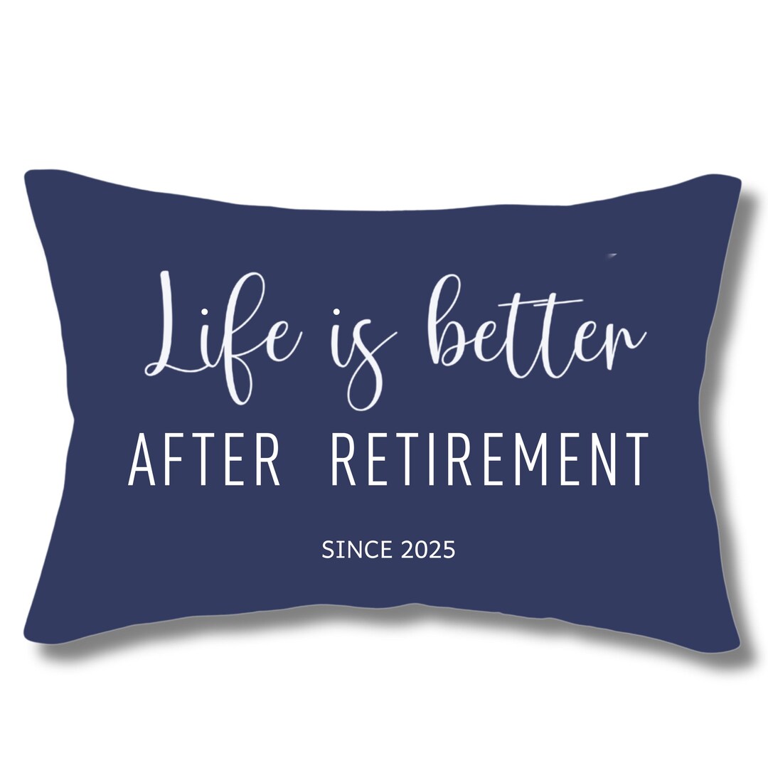 Personalized Retirement Gift Pillow Funny Retirement Present for ...