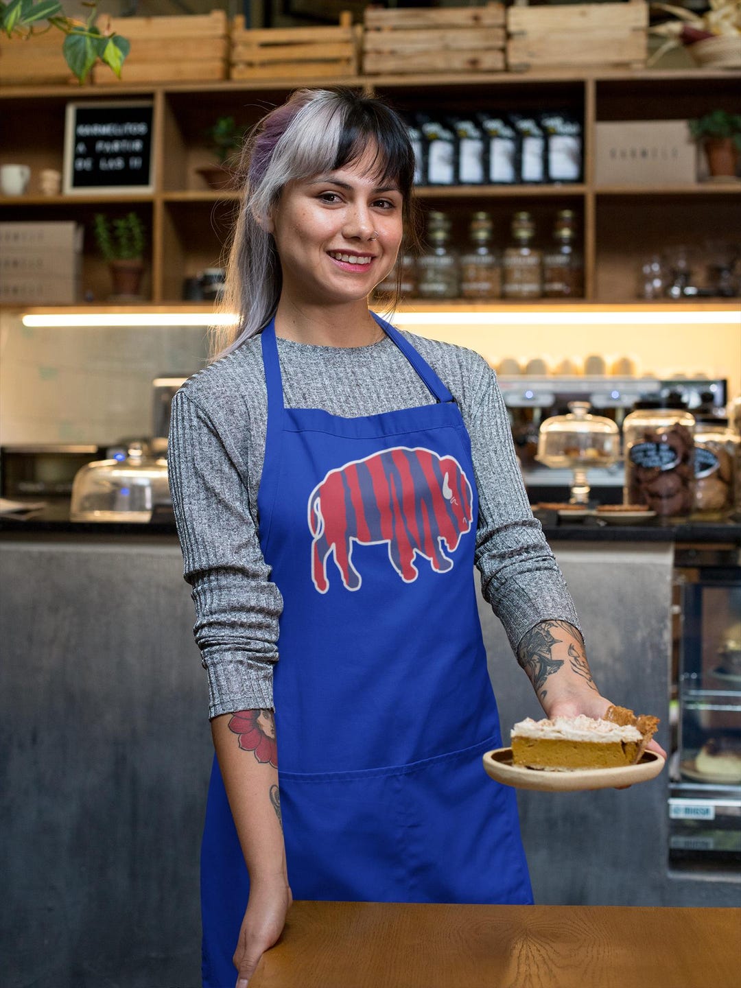 Buffalo Bills Zebra Adjustable Apron, Buffalo Football Gifts - Etsy