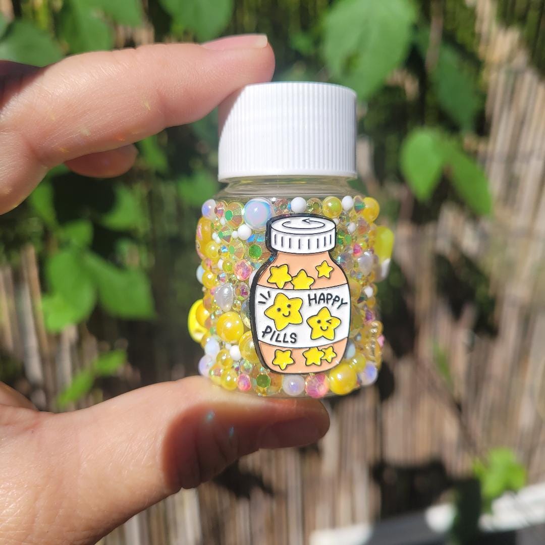 Mini Bling (30 ML) Pill Bottle/ NOT Child Proof/ Bedazzled/ Stash ...