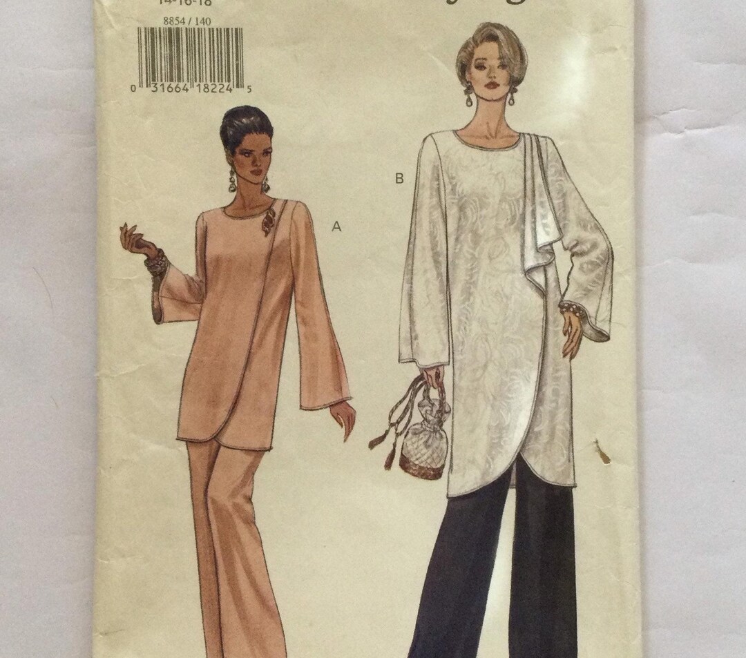 Vogue 8854 Very Easy Pattern Misses' Tunic and Pants Cut to Size 18 - Etsy