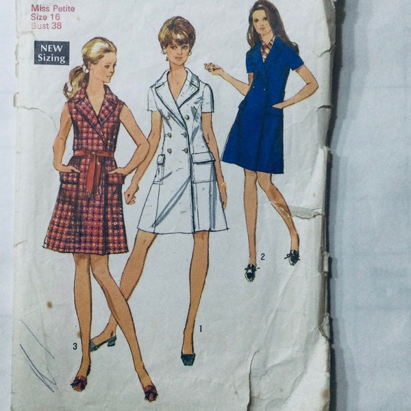 Pattern Double Breasted Dress - Etsy