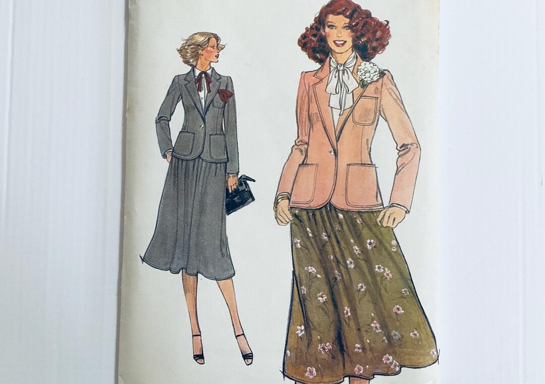 Vogue 7024 Very Easy Sewing Pattern Misses' Jacket (uncut) and Skirt ...