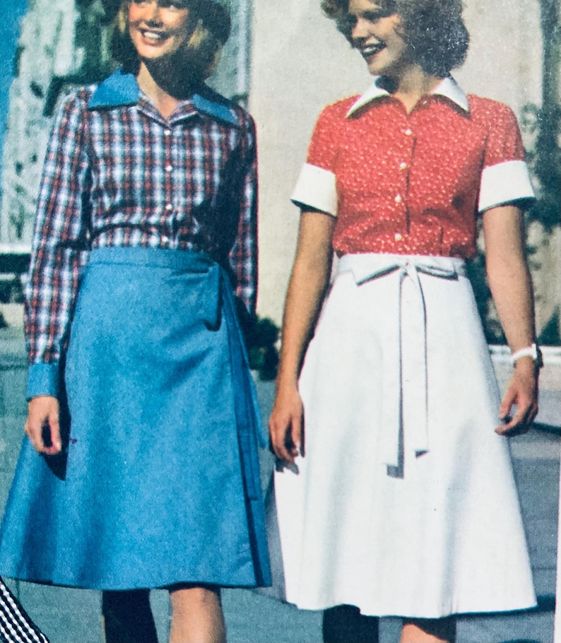 Simplicity 7331 Vintage 1976 Sewing Pattern Misses' Shirt and Wrap ...