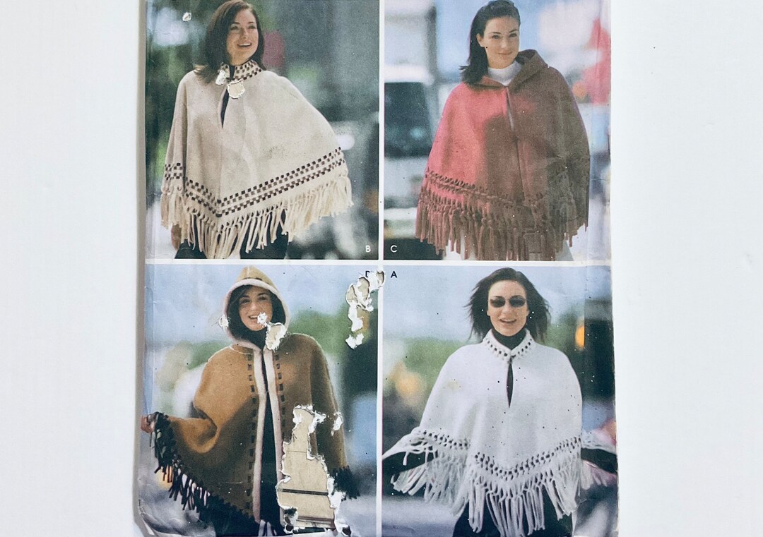 Simplicity 5330 Sewing Pattern Misses' Capes and Ponchos to Fit From 32 ...