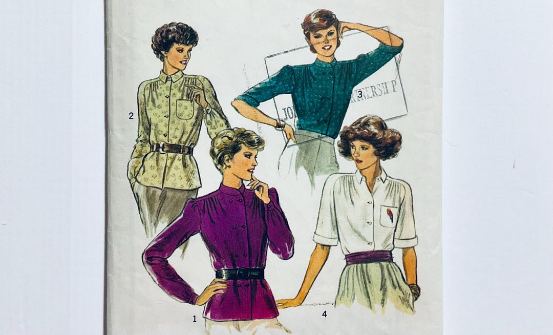 Style 2892 Vintage 1979 Sewing Pattern Misses' Set of Blouses to Fit ...