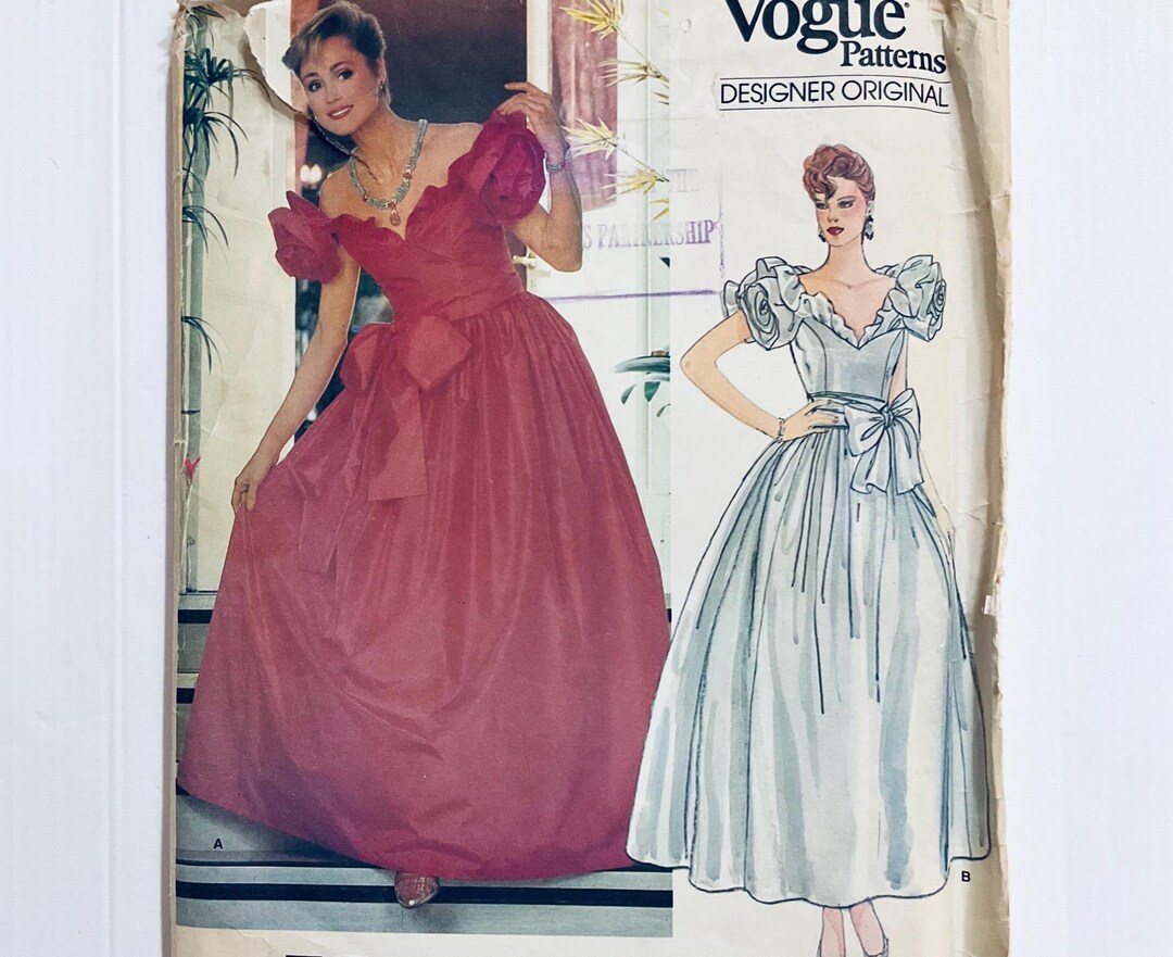 Vogue 1152 Vintage 1980s Sewing Pattern Designer Original Bellville ...