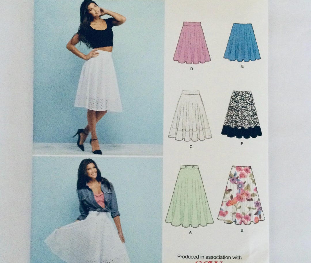 Simplicity 1200 Sewing Pattern Misses Three Quarter Circle Skirt With ...