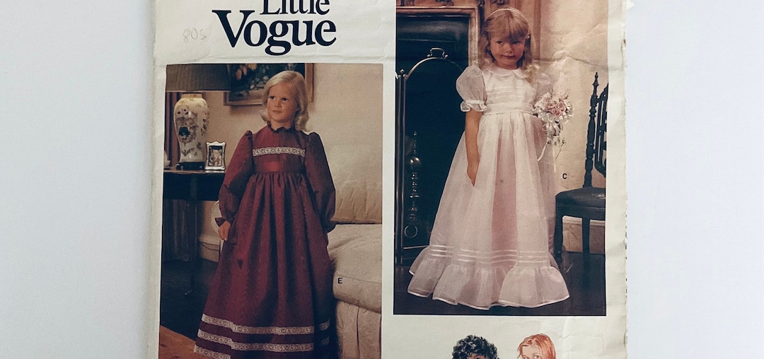 Vogue 1272 Little Vogue Sewing Pattern Children's Special Occasion ...