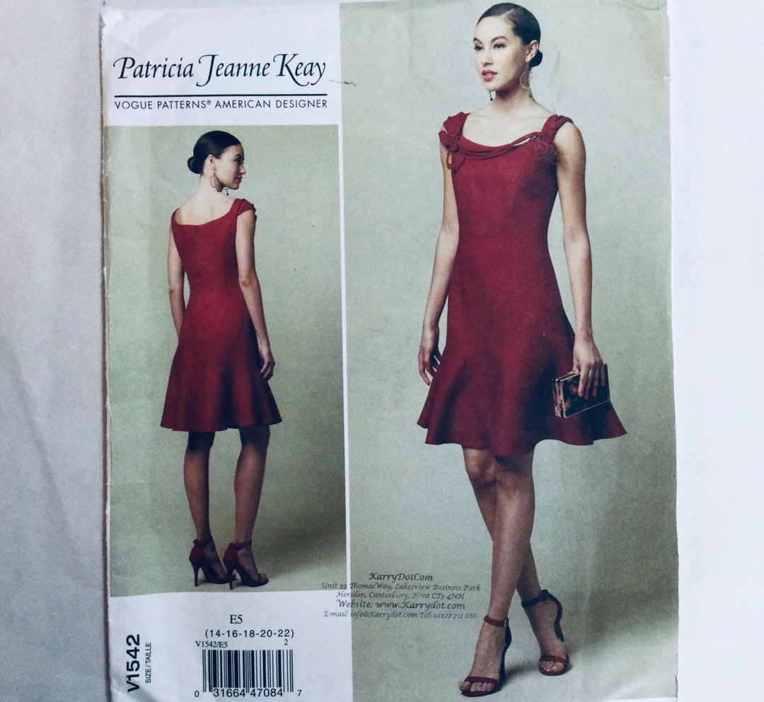 Vogue 1542 American Designer Sewing Pattern by Patricia Keay Misses ...