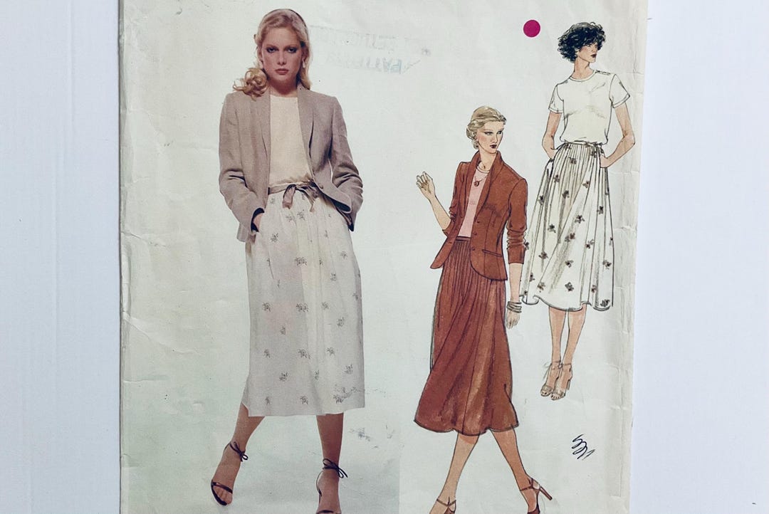 Vogue 1884 Vintage 1978 Sewing Pattern by Calvin Klein Misses Lined ...