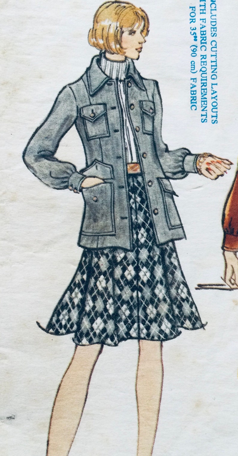 Vogue 8443 Vintage 1970s Sewing Pattern Misses' Jacket - Etsy