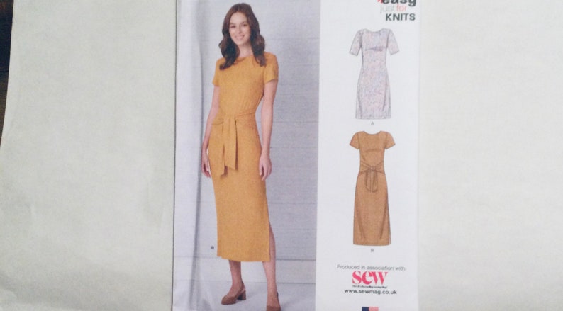 New Look 6650 Easy Knit Sewing Pattern Misses' Dress Sizes 10-22 Bust ...