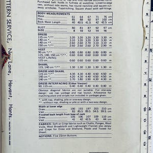 Vogue 9657 Vintage 1977 Sewing Pattern Misses' Dress, Vest and Shawl ...