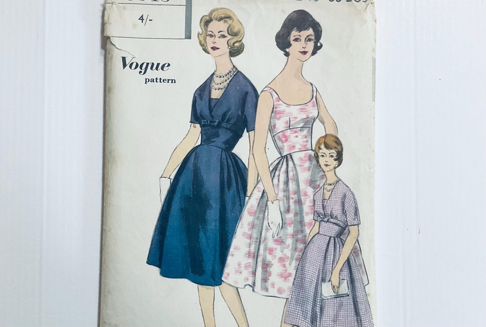 Vogue 9945 Vintage Early 60s Sewing Pattern One Piece Dress and Bolero ...