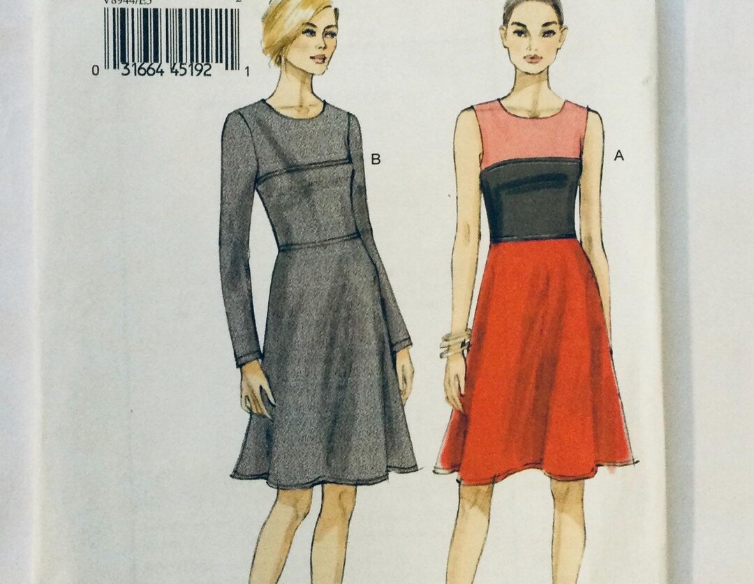 Vogue 8944 Very Easy Sewing Pattern Misses Misses Petite Lined Colour ...