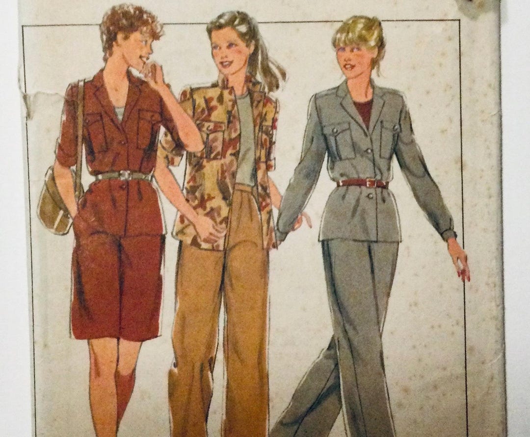 Style 3328 Vintage 1981 Sewing Pattern Misses' Unlined Jacket, Trousers ...