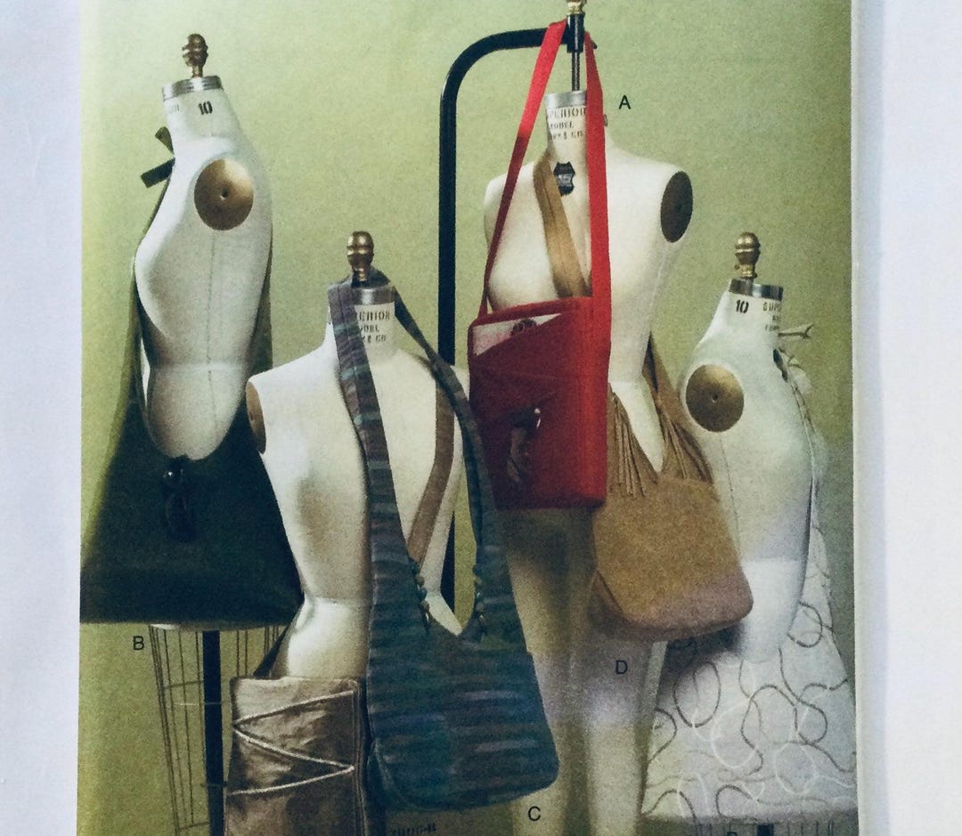 Vogue 8274 Sewing Pattern for Accessories Set of Four Shoulder Bags ...