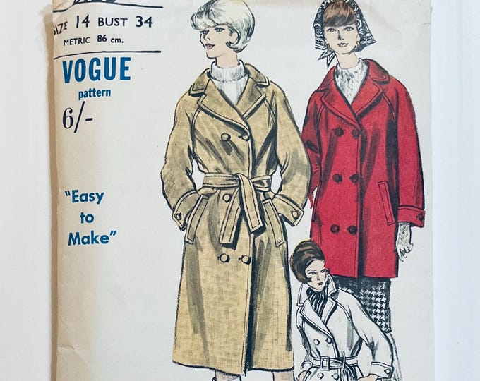 Vogue 6126 Vintage Early 60s Sewing Pattern Easy to Make Double ...