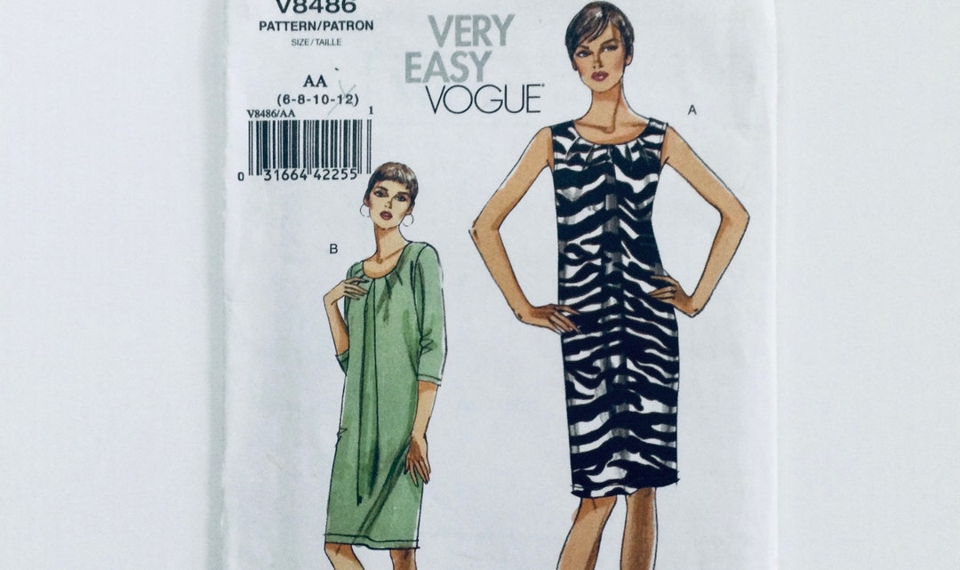 Vogue 8486 Very Easy Sewing Pattern Misses' Dresses for - Etsy