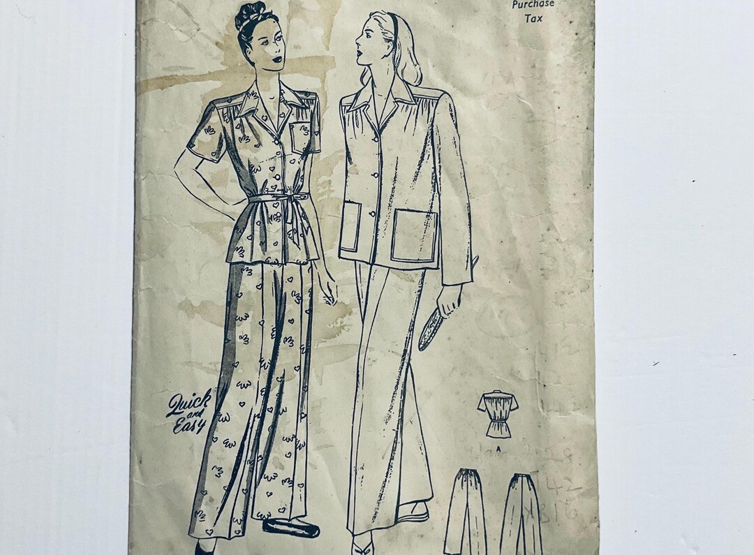 Butterick 3958 Vintage Early 1950s Sewing Pattern Misses Quick and Easy ...