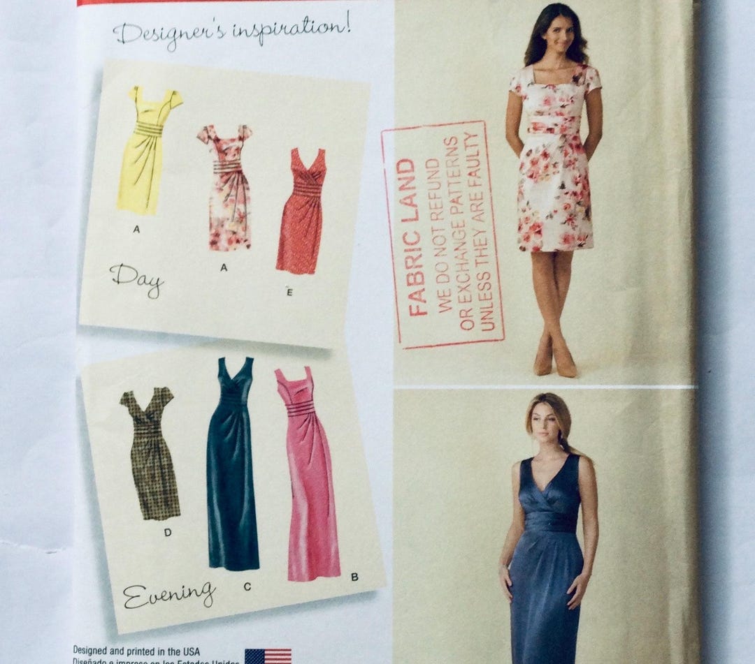 Simplicity 1420 Sewing Pattern Misses' Dress in Two Lengths 6 14 ...