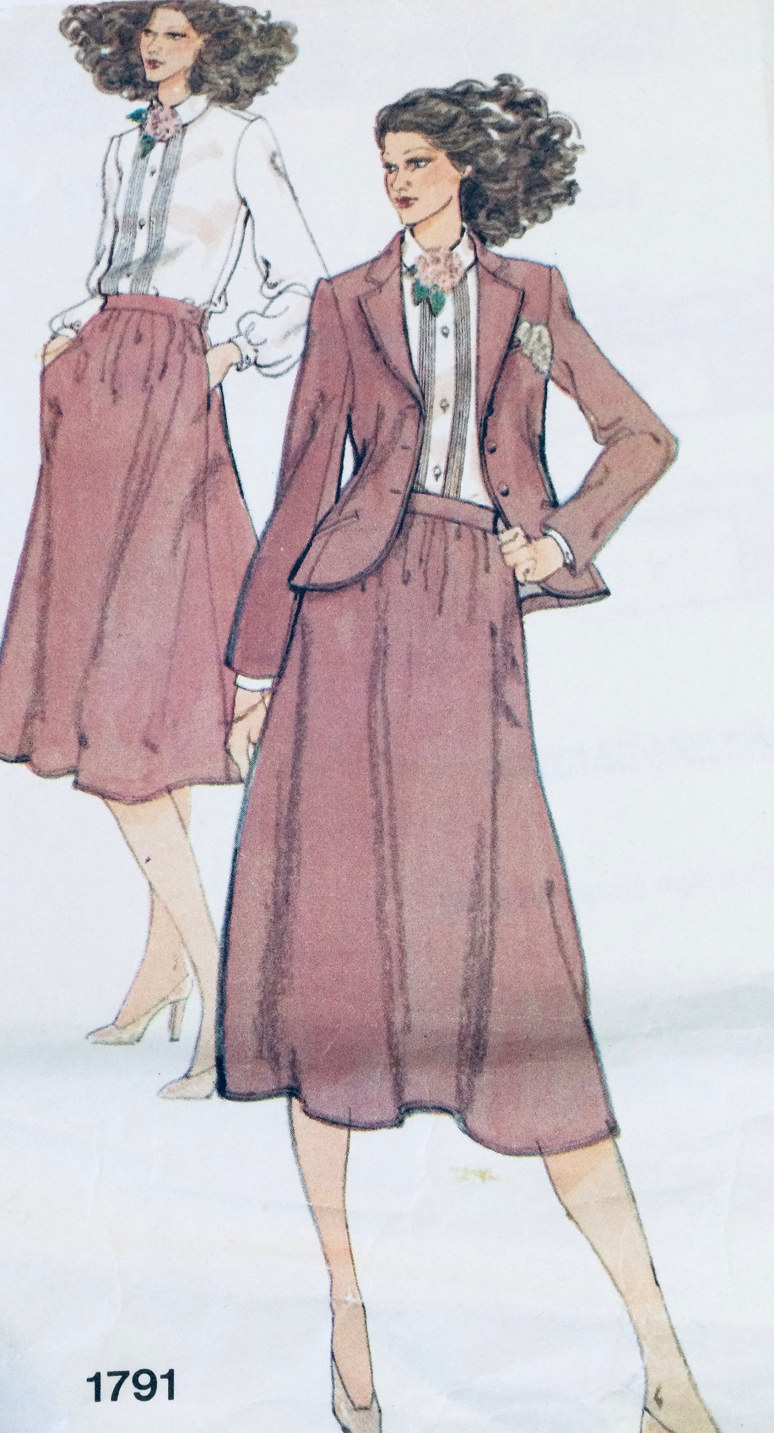 Vogue 1791 Vintage 1970s Calvin Klein Sewing Pattern Misses' Jacket ...