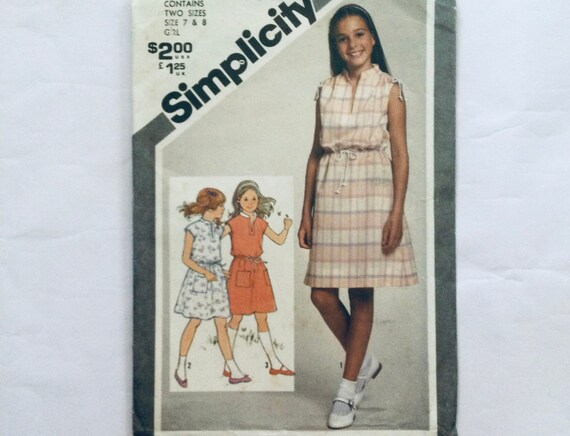 Simplicity 9881 Sewing Pattern for Girls' Summer Dress - Etsy UK