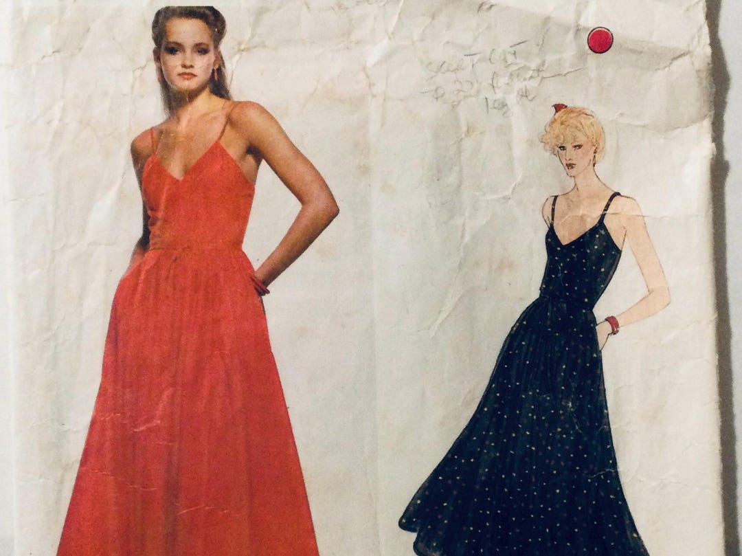 Vogue American Designer Scott Barrie 2122 Vintage 1979 Dress Sewing ...