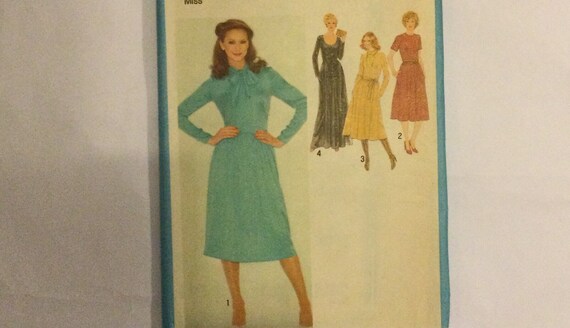Simplicity 9141 Vintage 1979 Sewing Pattern Dress in Two - Etsy UK