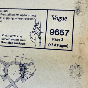 Vogue 9657 Vintage 1977 Sewing Pattern Misses' Dress, Vest and Shawl ...