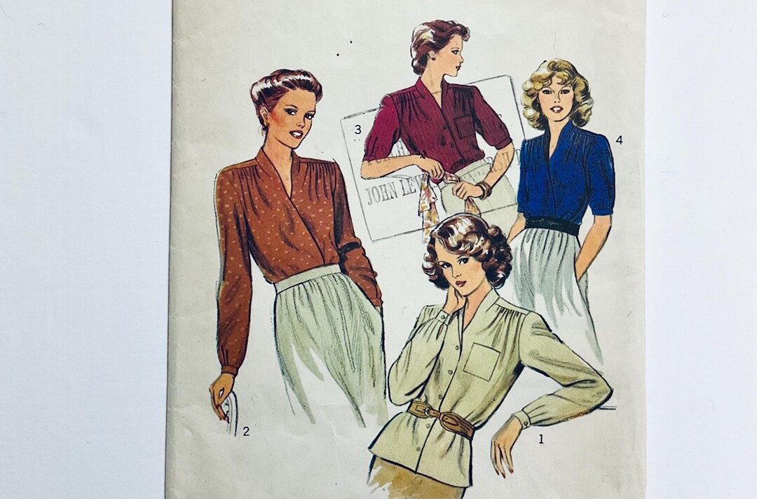 Style 2878 Vintage 1979 Sewing Pattern Misses' Set of Blouses to Fit ...