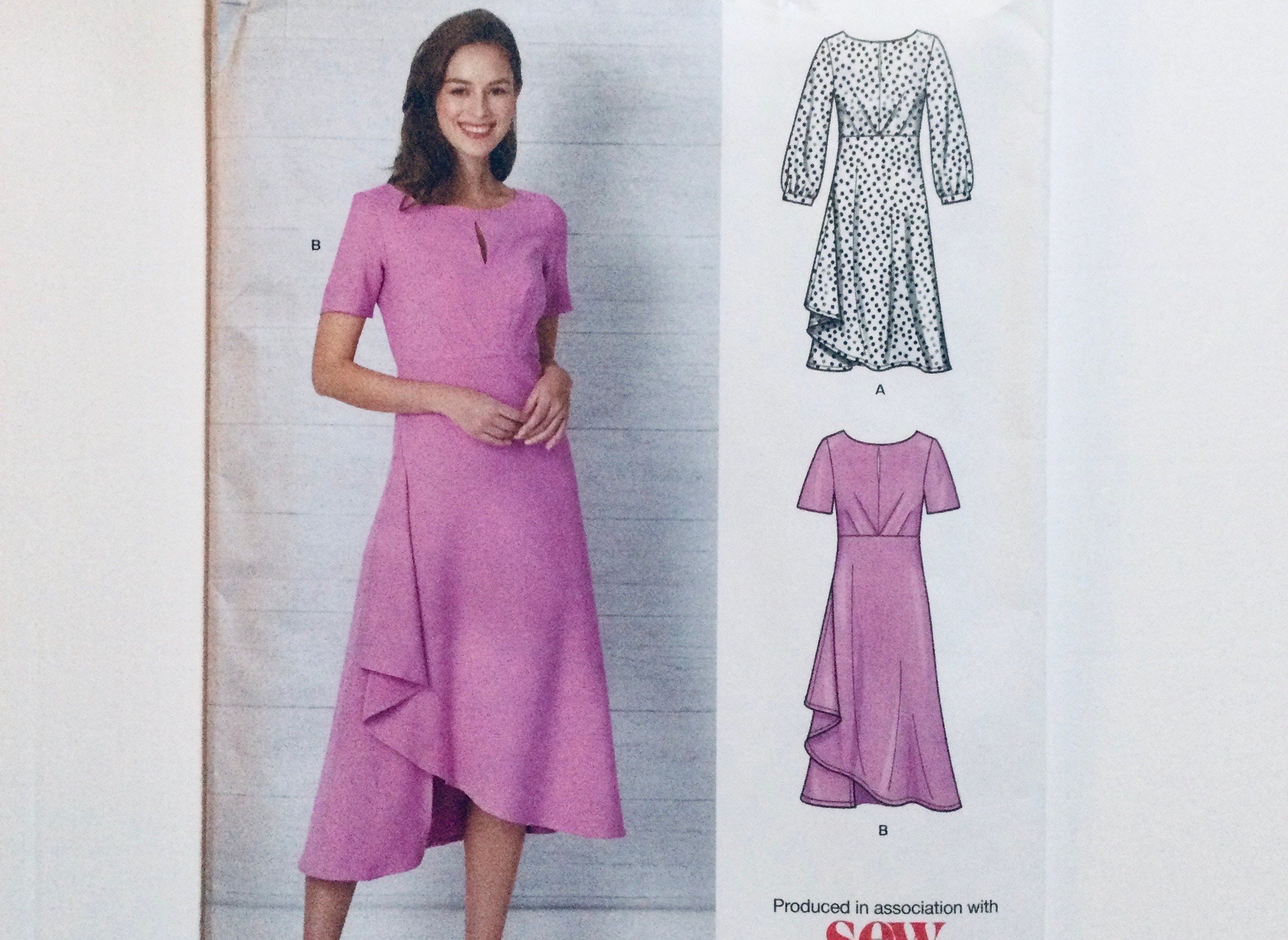 New Look 6655 Sewing Pattern Misses' Dress to Fit Sizes 6 18 30.5 40 ...