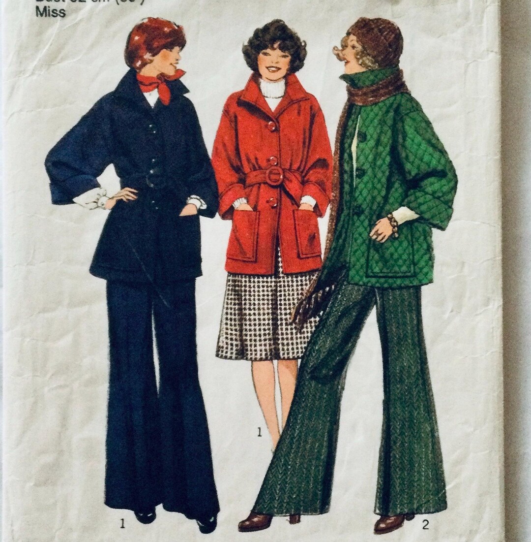 Style 1359 Vintage 1975 Sewing Pattern Misses' Unlined Jacket Skirt and ...