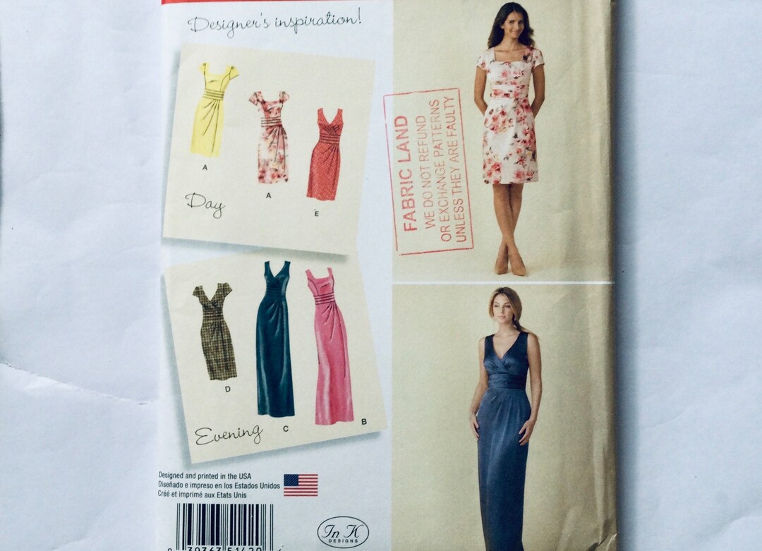 Simplicity 1420 Sewing Pattern Misses' Dress in Two - Etsy