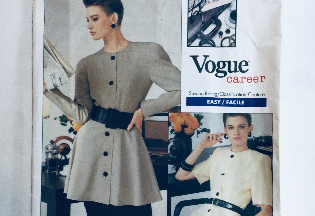 Vogue 2029 Vintage 1988 Easy Sewing Pattern Vogue Career Executive ...