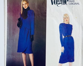 Vogue 1571 Vintage 1995 Sewing Pattern by Oscar De La Renta Misses Top ...